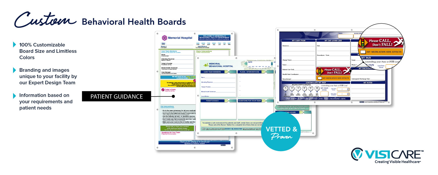 Behavioral Health Boards | High Risk Patients | Dry Erase | VisiCare™