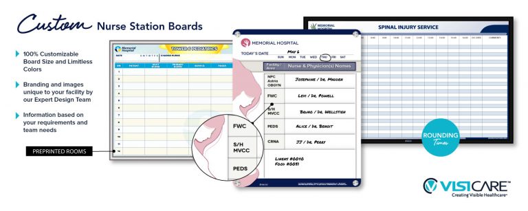 Nurse Unit Boards | Functional Designs | Custom Oversize | VisiCare™