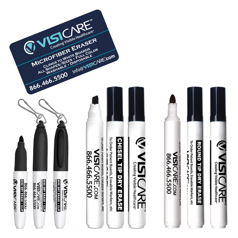 Microfiber Cling Dry Marker Erasers | Custom Branded | Medical Accessory