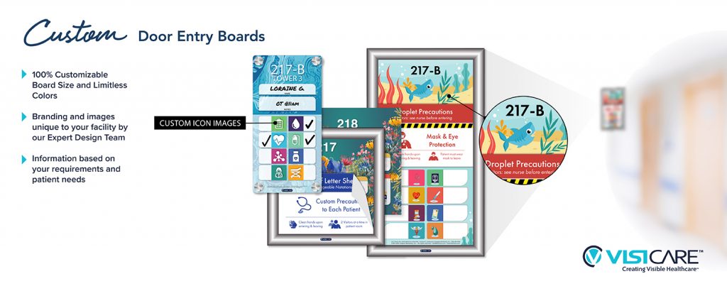 Door Entry Boards for Patient Rooms | Interchangeable | VisiCare™