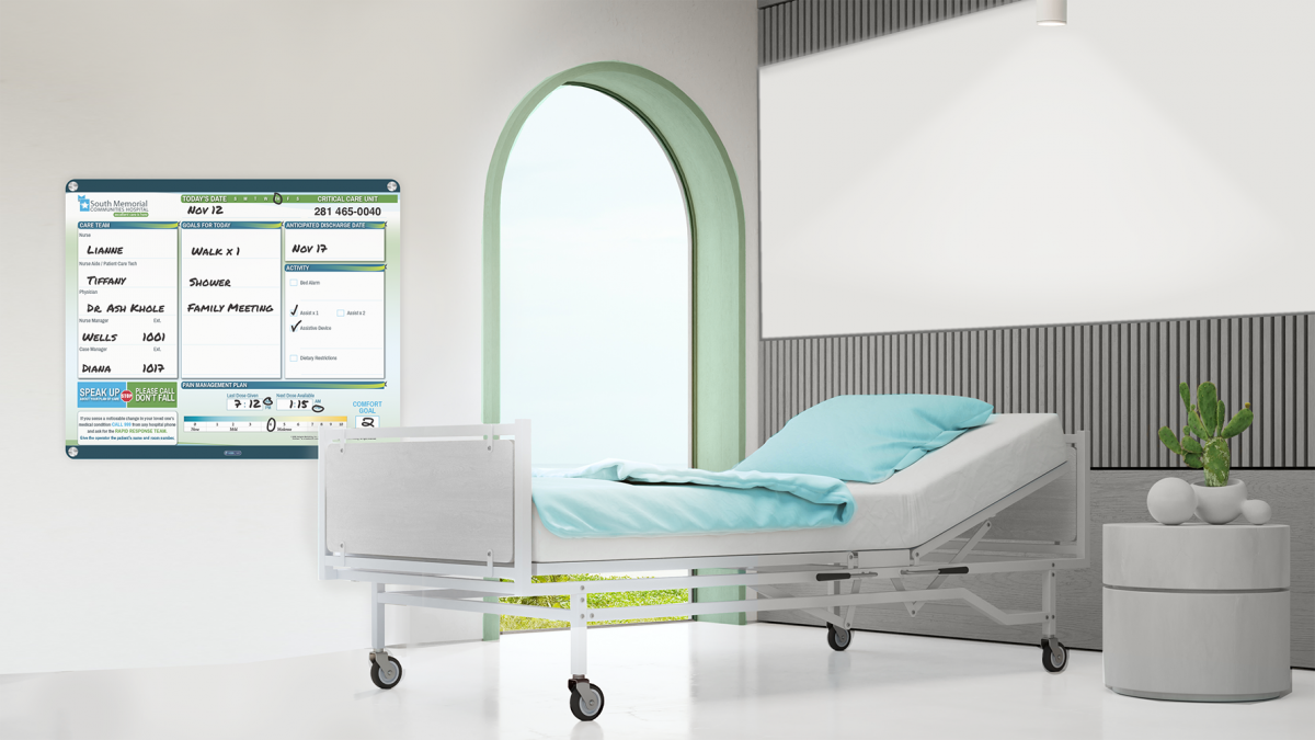 Glass Stand-Off Whiteboards | Interchangeable | VisiCareClear™