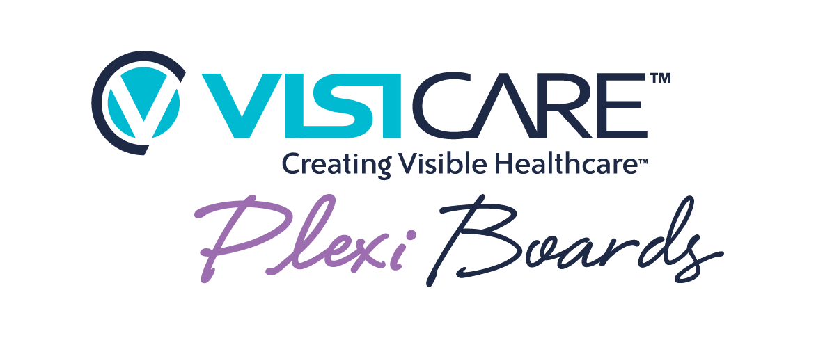 Plexi Stand-Off Whiteboards | Interchangeable | VisiCareClear™