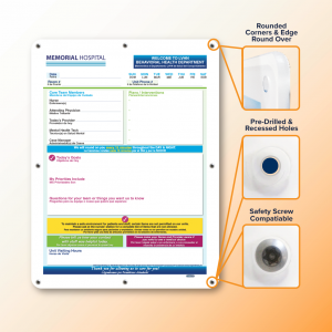 Safety Boards | High Risk | Behavioral Health | Dry Erase | VisiCareClear™